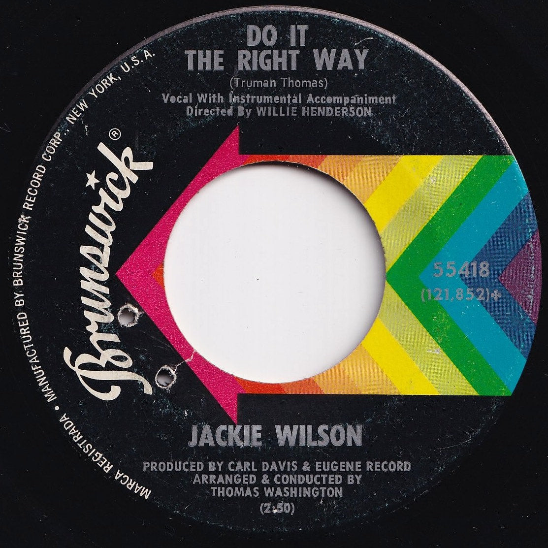 Jackie Wilson - Helpless / Do It The Right Way (7 inch Record / Used ...